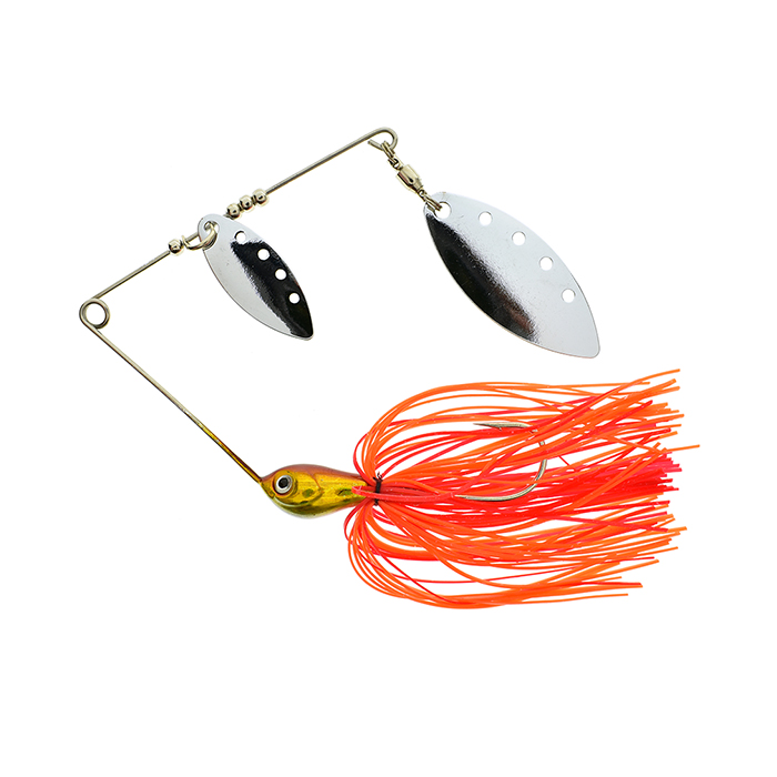 Спинърбейт RTB Dual Blade Spinnerbait Red Orange Glitter | VUK.BG